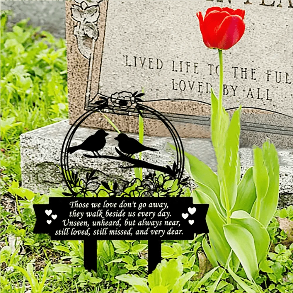 1 Waterproof Acrylic Commemorative Garden Stake Prepared For Family ...