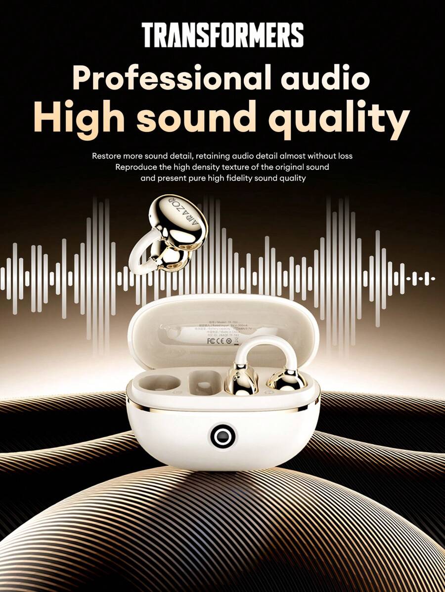 TRANSFORMERS TRANSFORMERS TF-T83 Bluetooth Earphones, Clip-On Design ...