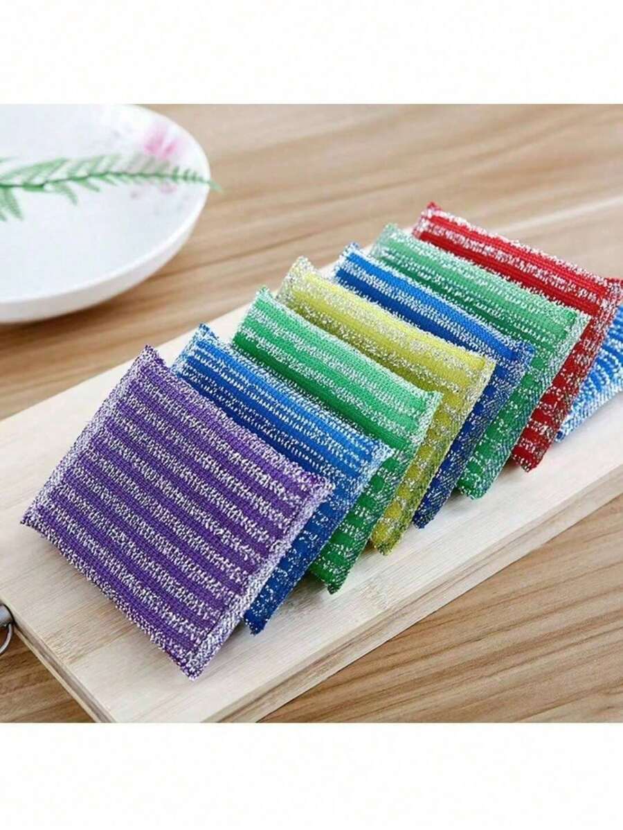 4pcs Kitchen Cleaning Sponge Scrubber, Steel Wool Pads, Magic Eraser ...