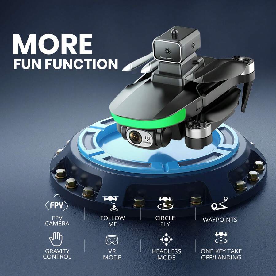 S5S Drone With 6K UHD Camera, Foldable Drones For Adults Kids, RC Quadcopter Drone, Brushless ...