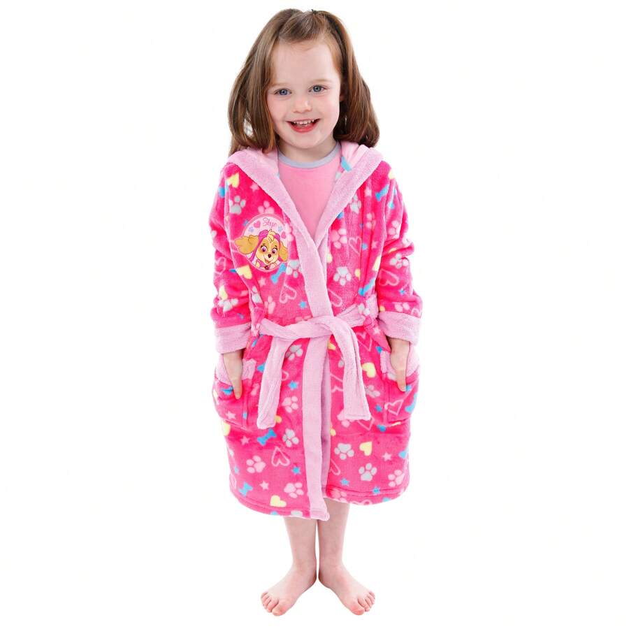 Paw Patrol Dressing Gown | Skye Girls Dressing Gown | Dog Pink Dressing ...