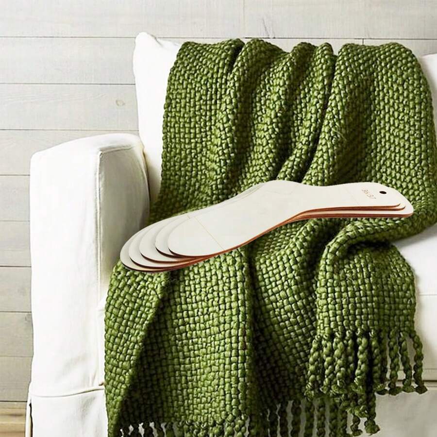 5-Piece Set Of DIY Woven Wooden Socks Hanging Board Hook Wooden Socks ...