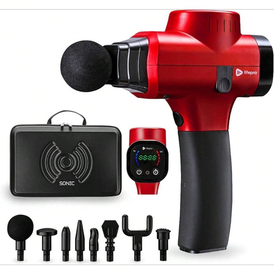 Percussion Massage Gun Deep Tissue Percussive Back Massager Device For ...