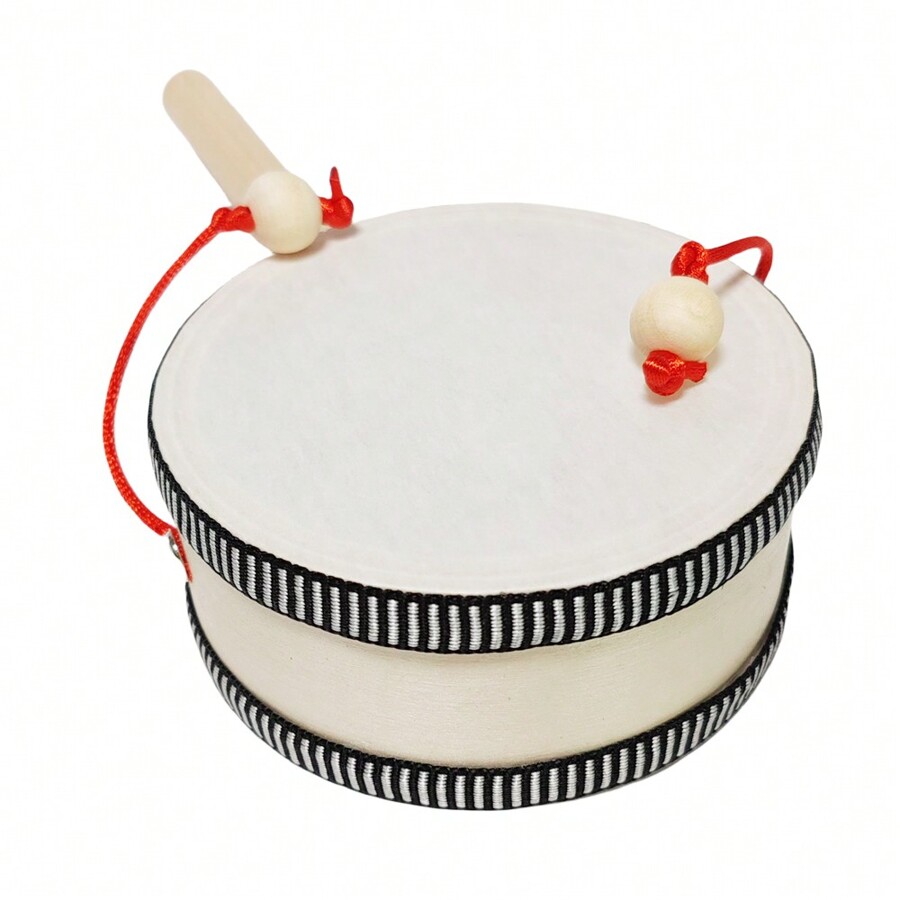 Instrumento Musical Tradicional Chinês de Percussão, Tambor de Chocalho Giratório de 4 Polegadas ...