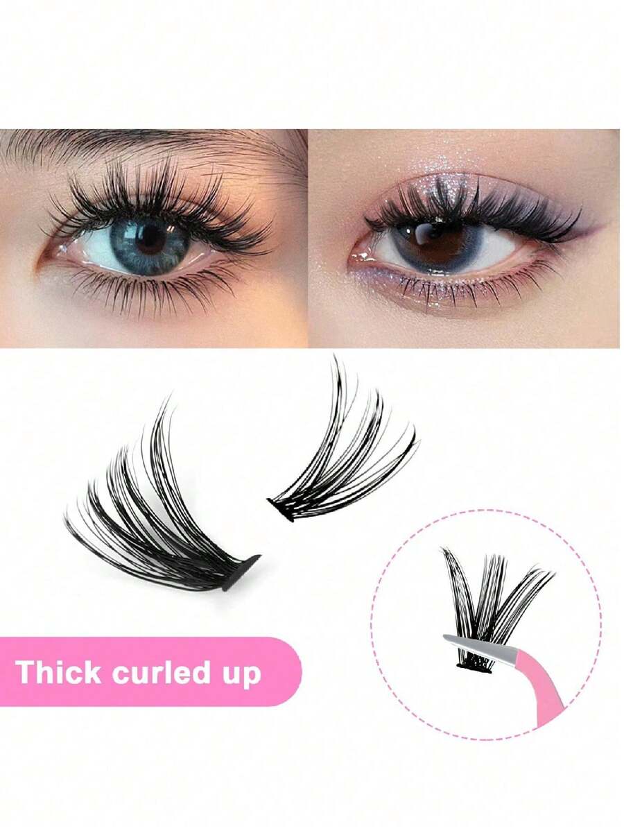 30D+40D Individual Eyelash Extensions, 12-16mm Mixed, 240 Flocks ...