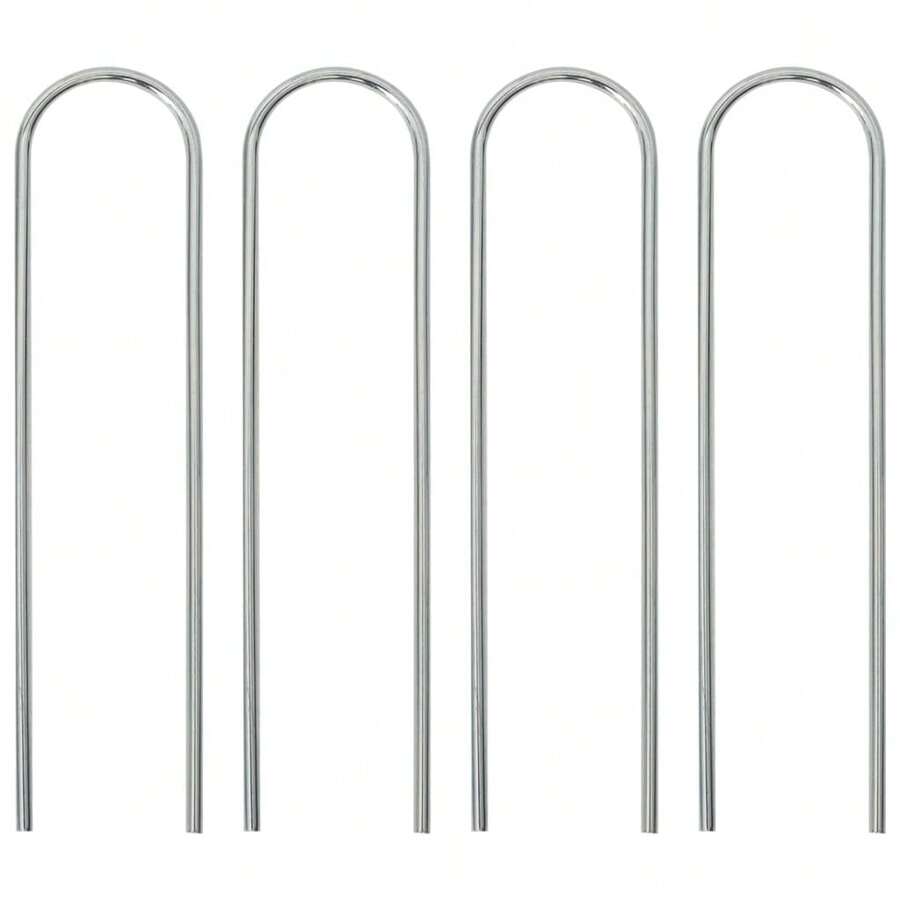 White Football Goal With Net 214x752 Cm Durable Steel And Polyester ...