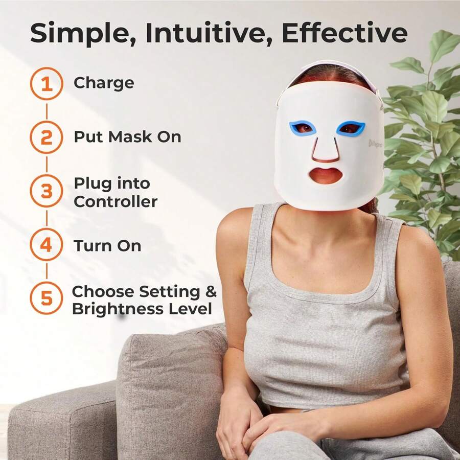 Lifepro LifePro LED Face Mask Light Therapy - Truly Portable Therapy ...