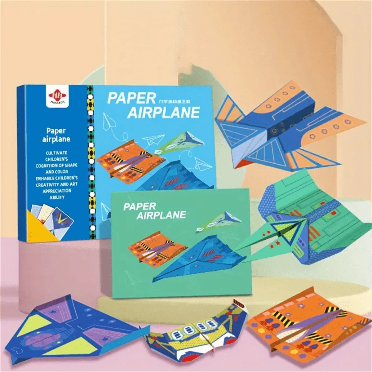36 Sheets Paper Airplane Origami Book, 3D Pop-Up Origami Instructional ...