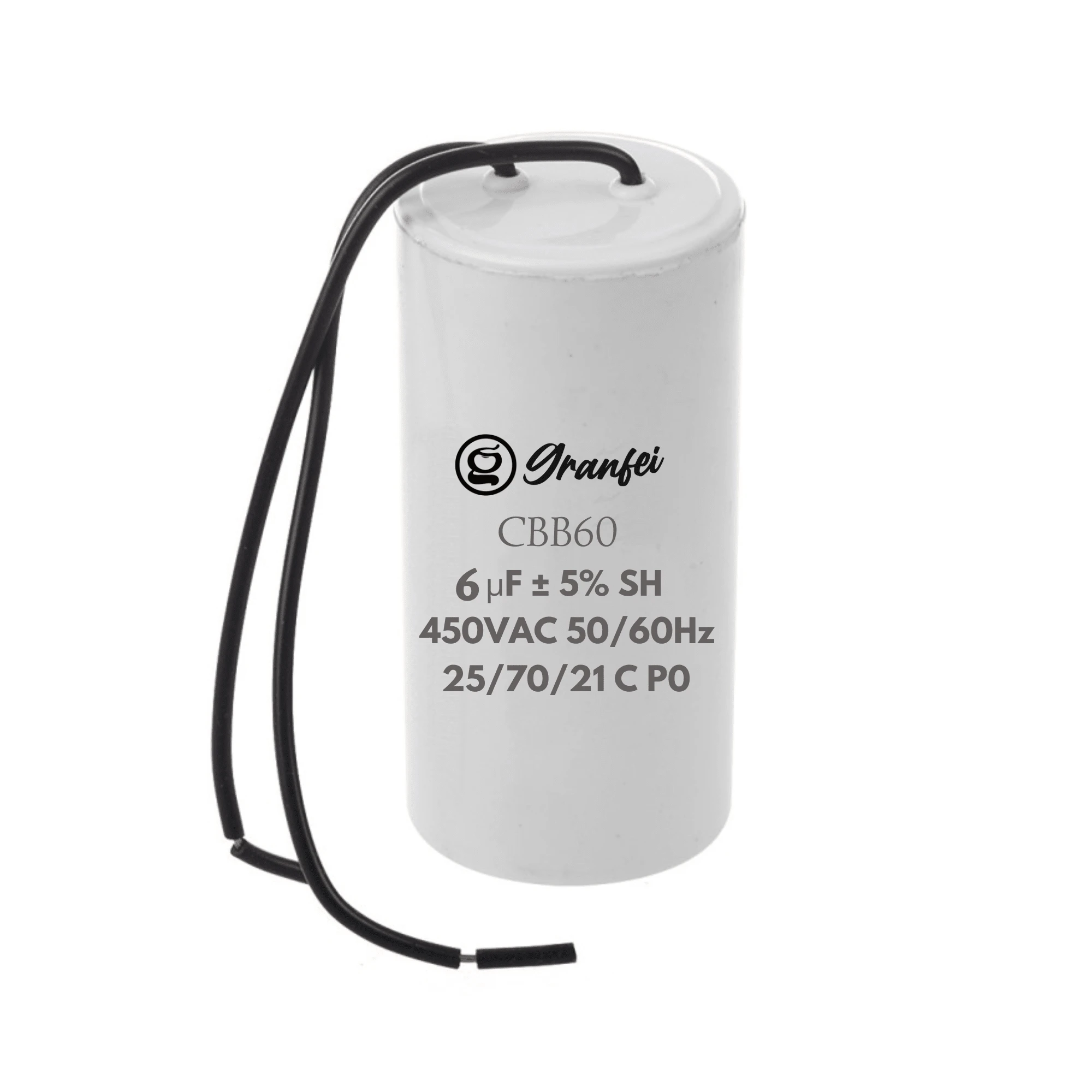 Cylindrical Capacitor CBB60 Fan Start Various Model 250V 450V 1.2UF 2UF ...
