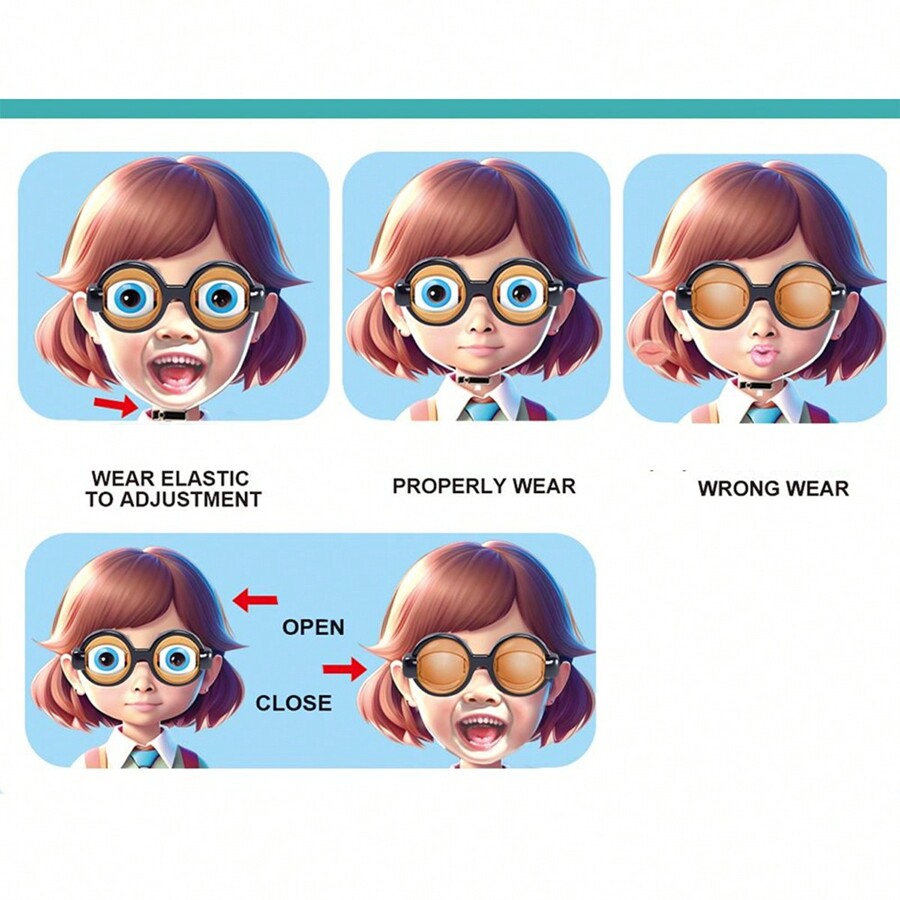 Crazy Glasses, Funny Gag Glasses With Pull String Blinking Eyes ...