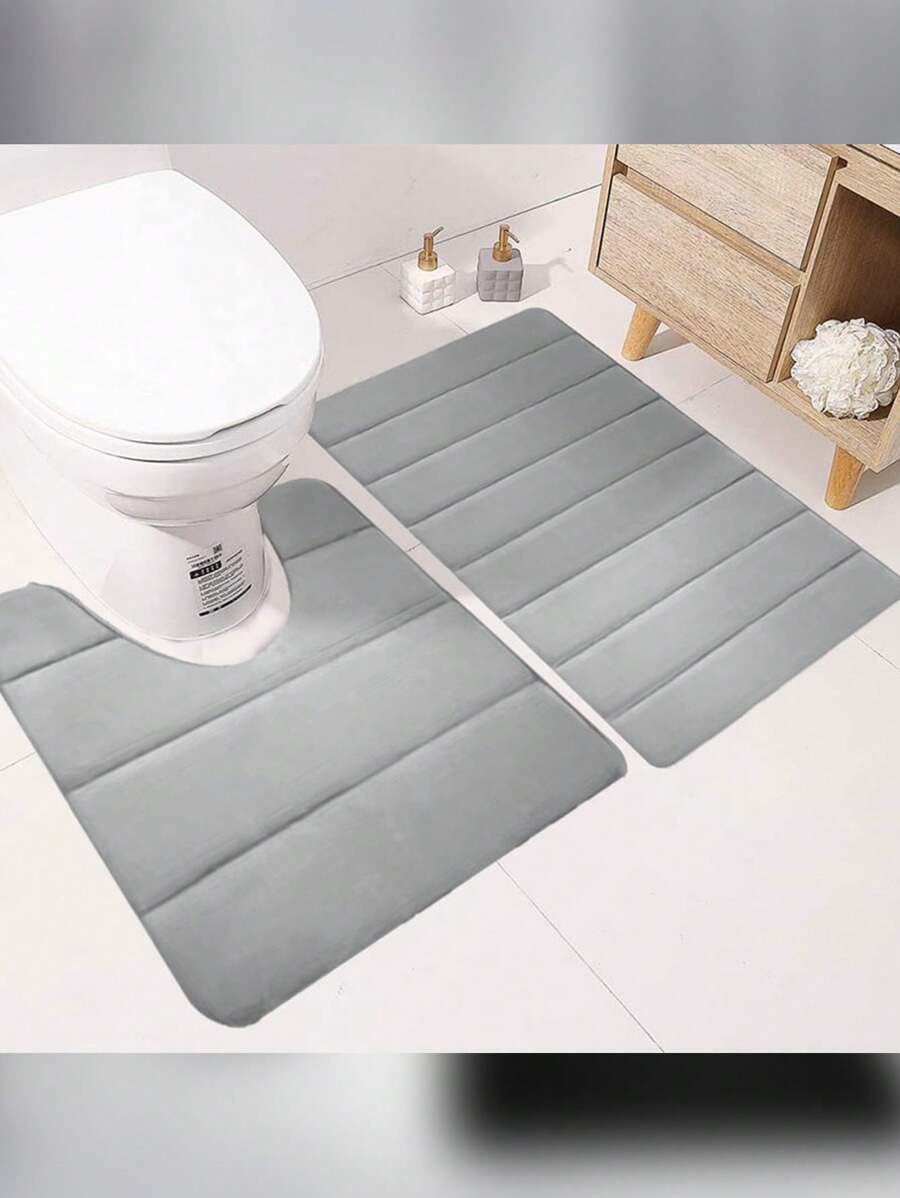 3Piece Non-Slip, Absorbent Bath Mats - Perfect For Your Home Safety And ...