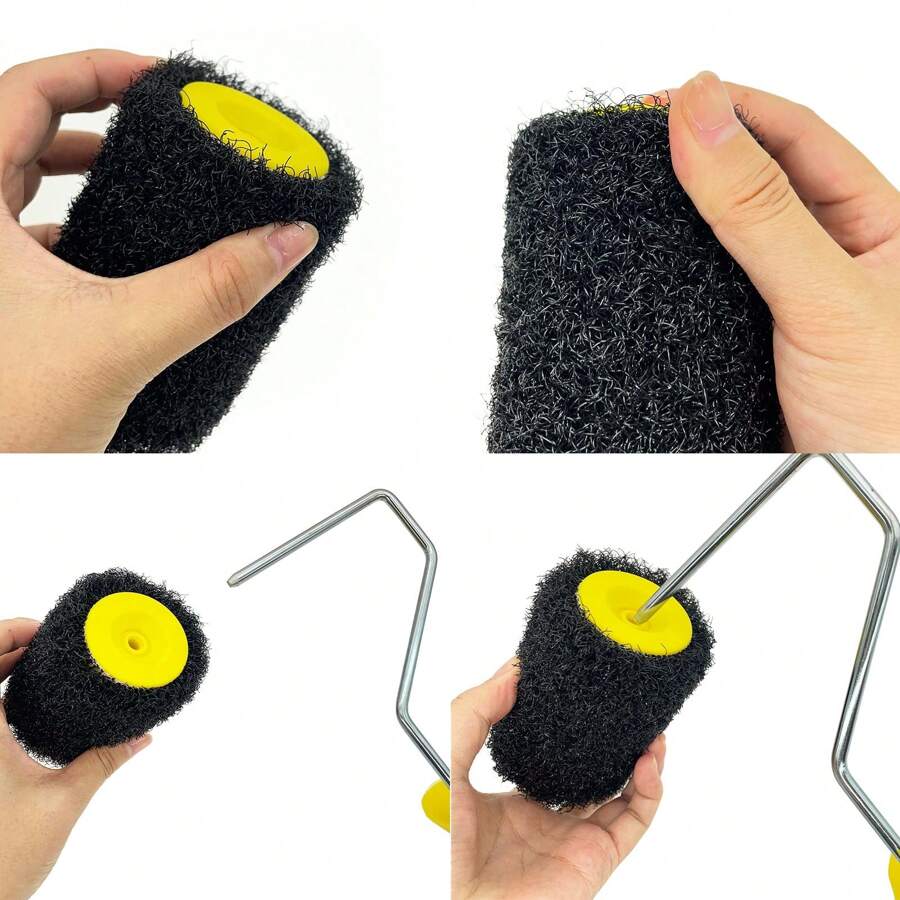 4-Inch Drywall Texture Roller Brush, Drywall Composite Roller, Suitable ...