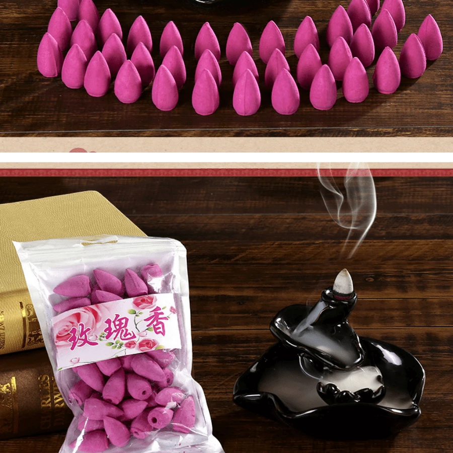 45PC Floral Tower Fragrance Cone Fragrance Reverse Flow Fragrant Bag ...