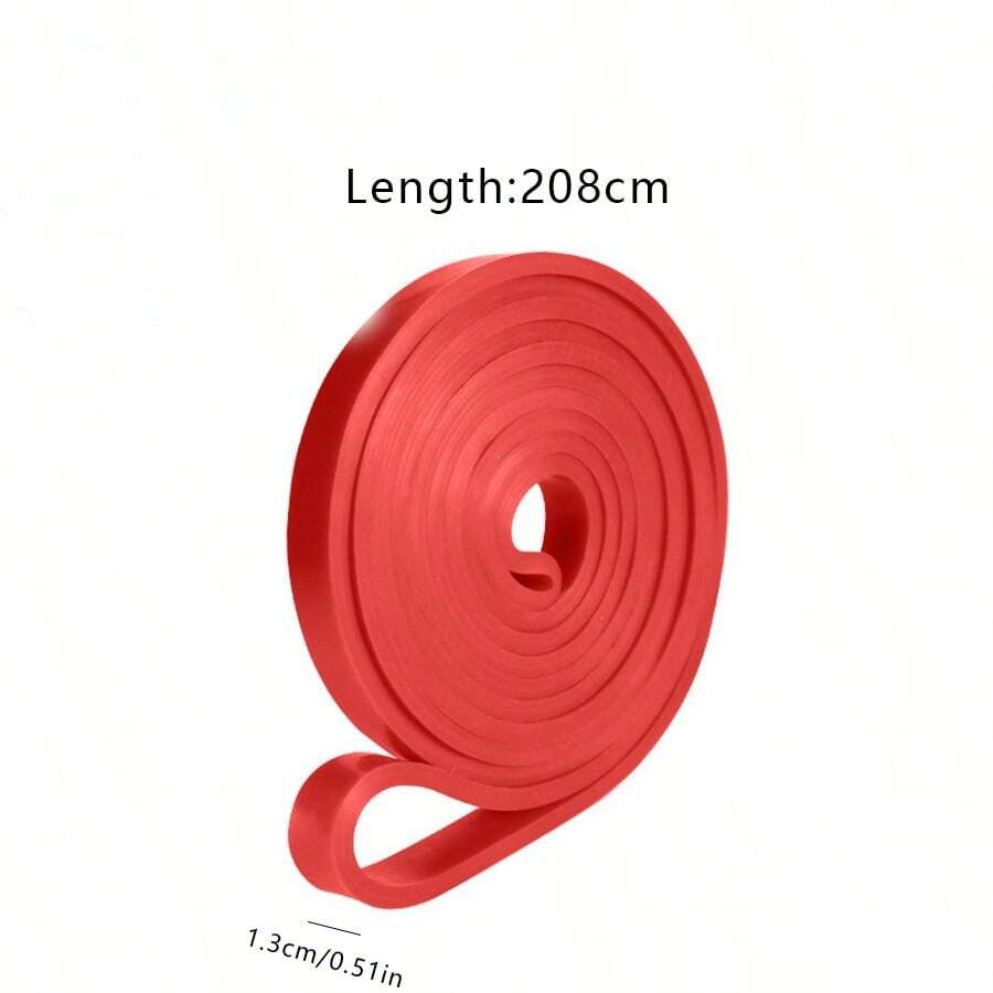 TPE Fitness Resistance Band Red Elastic Band Chest Pull-Up Puller Yoga ...