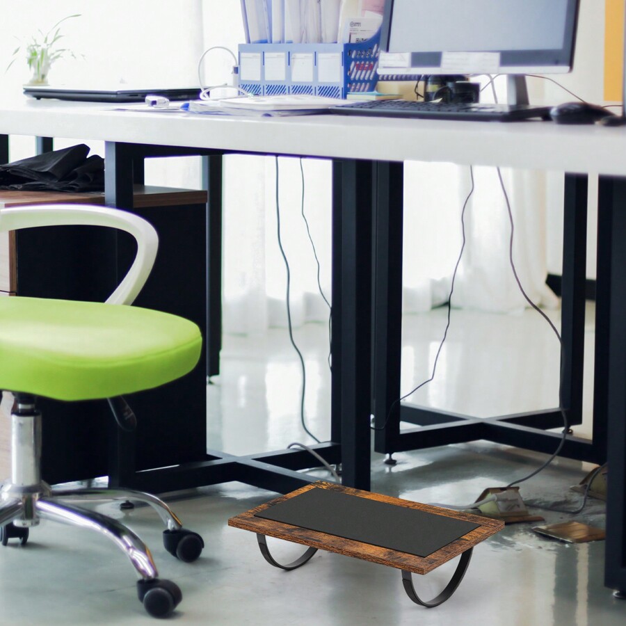 Foot Rest Support, Foot Rest For Under Desk At Work, Ergonomic Wood ...