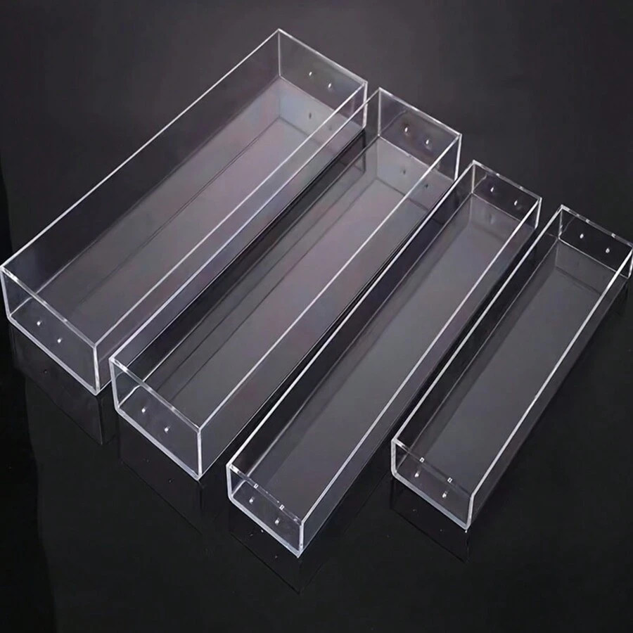 1pc Acrylic Rectangular Box, Narrow Long Rectangular Clear Plastic Box ...