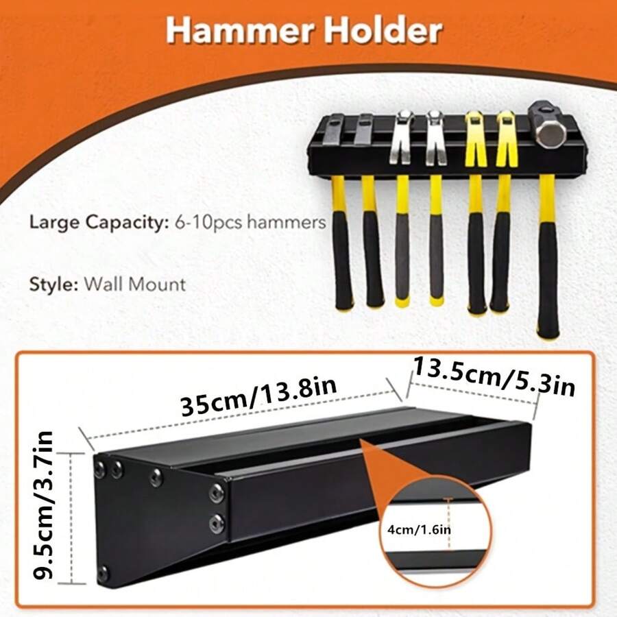 Versatile Wall-Mounted Tool Organizer For Garage - Rustproof Metal ...