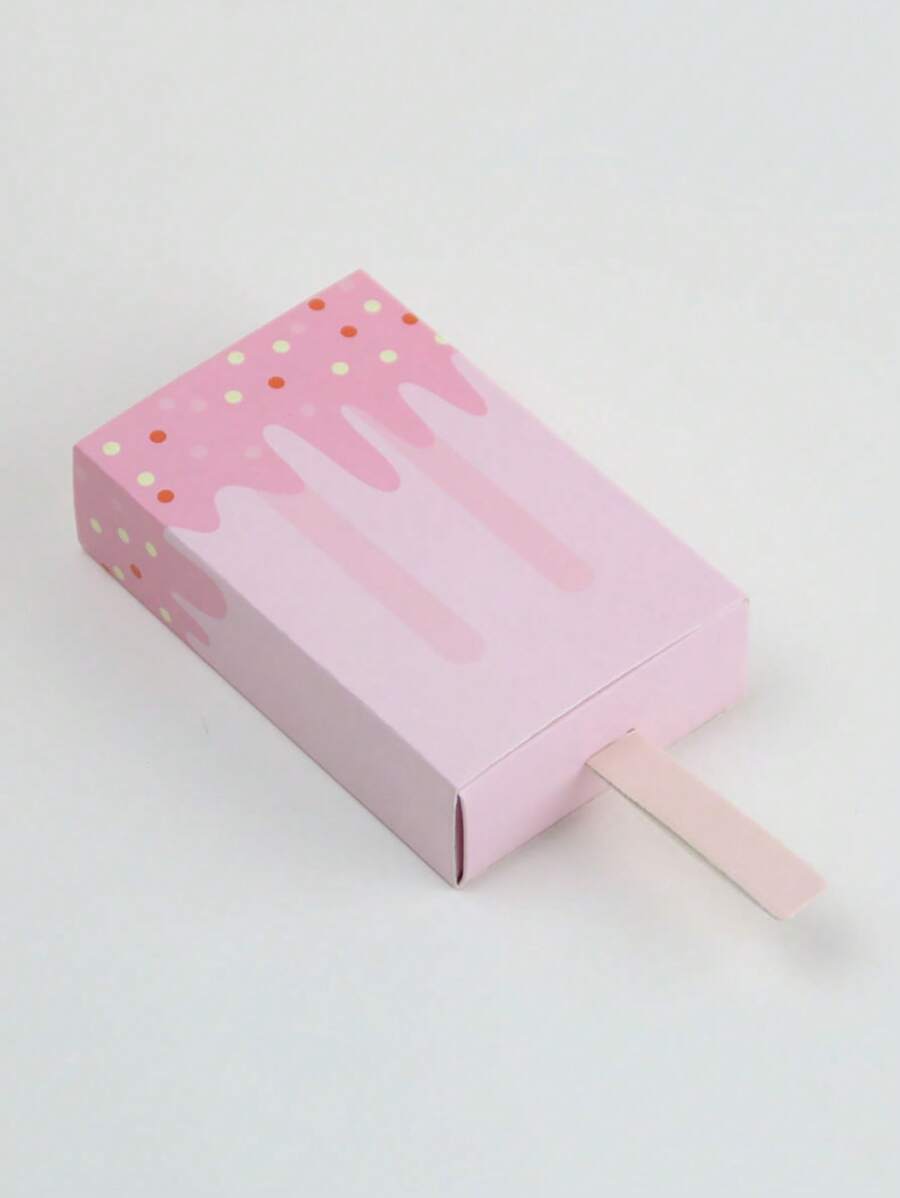 10Pcs Paper Ice Cream Shape Gift Boxes Popsicle Shape Treat Boxes ...