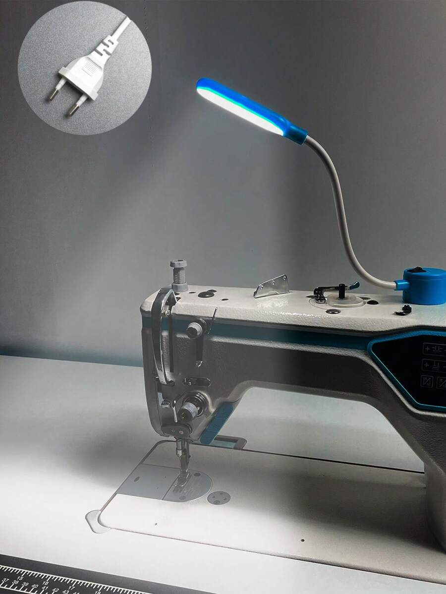 HAOMA 1 ชิ้น หลอดไฟ LED พื้นฐานแม่เหล็กสำหรับเครื่องเย็บผ้า มีปลั๊ก EU ...