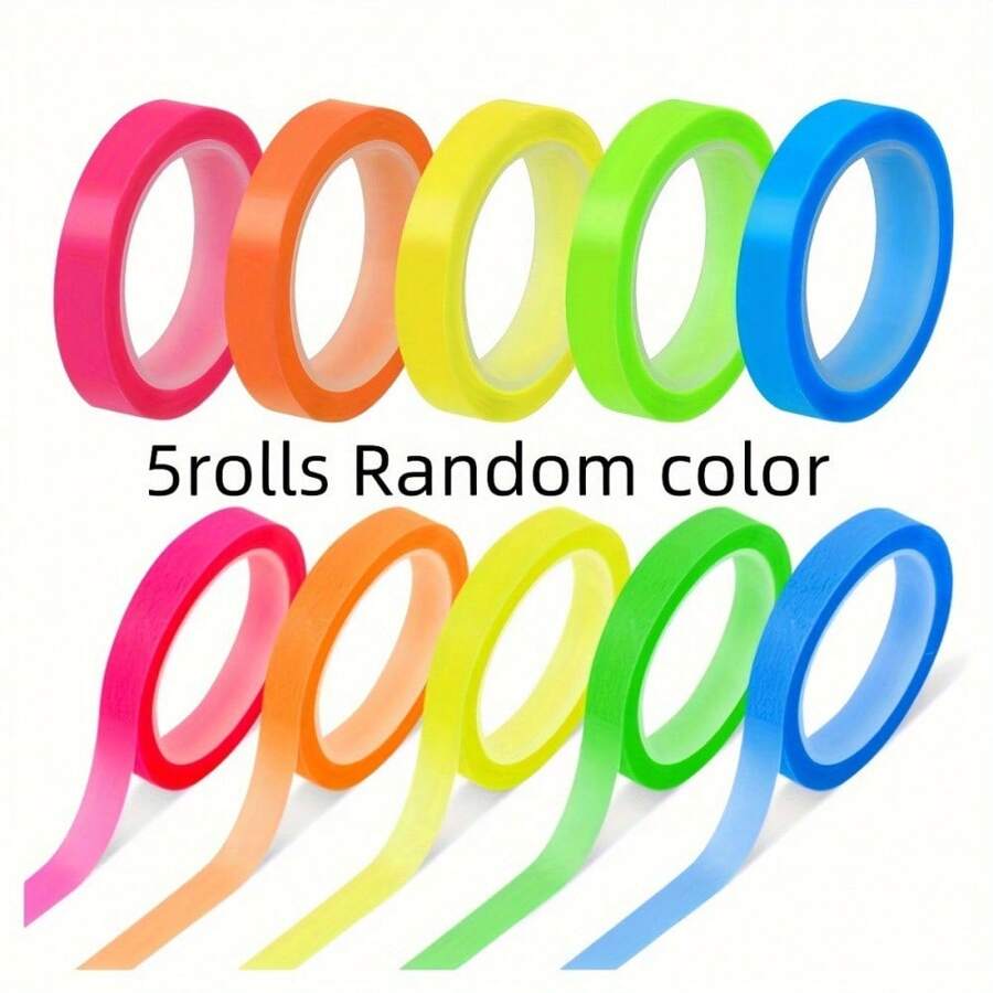 6 Rolls 0.8mm Handwritten Tapes, Colorful Marking Pens & Paper Tapes ...