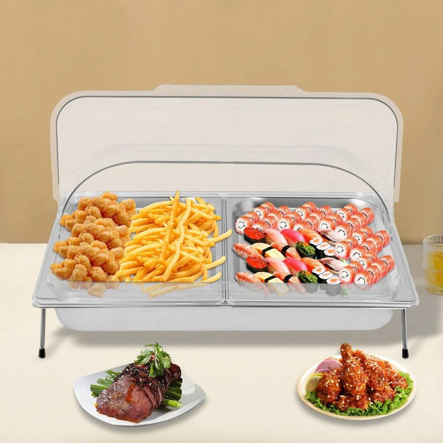 Food Display Tray, Buffet Cold Serving Cooler Platter Party Platter ...