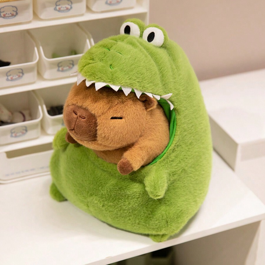 Creatival Crocodile Capybara Plush Toys Cute Capybara Stuffed Animals ...