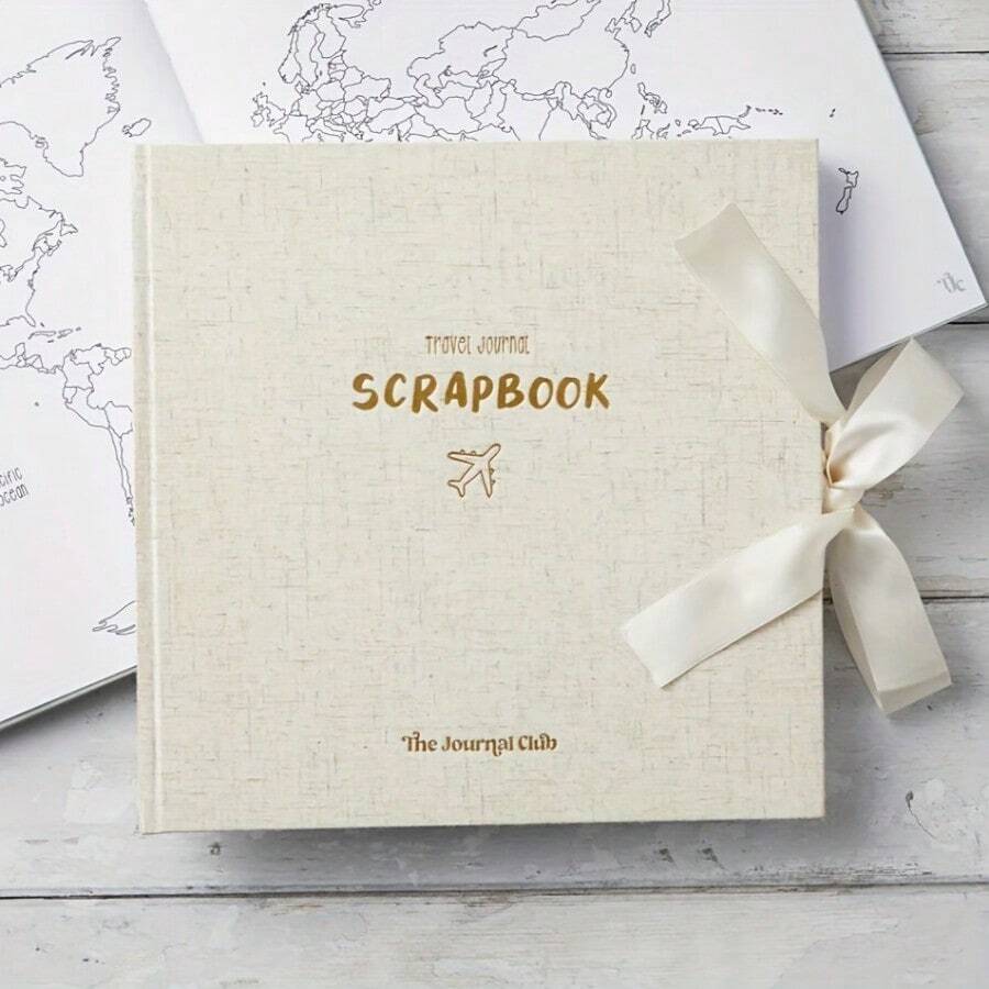 1pc Travel Journal - Smooth Writing Scrapbook Diary With Bowknot Decor ...