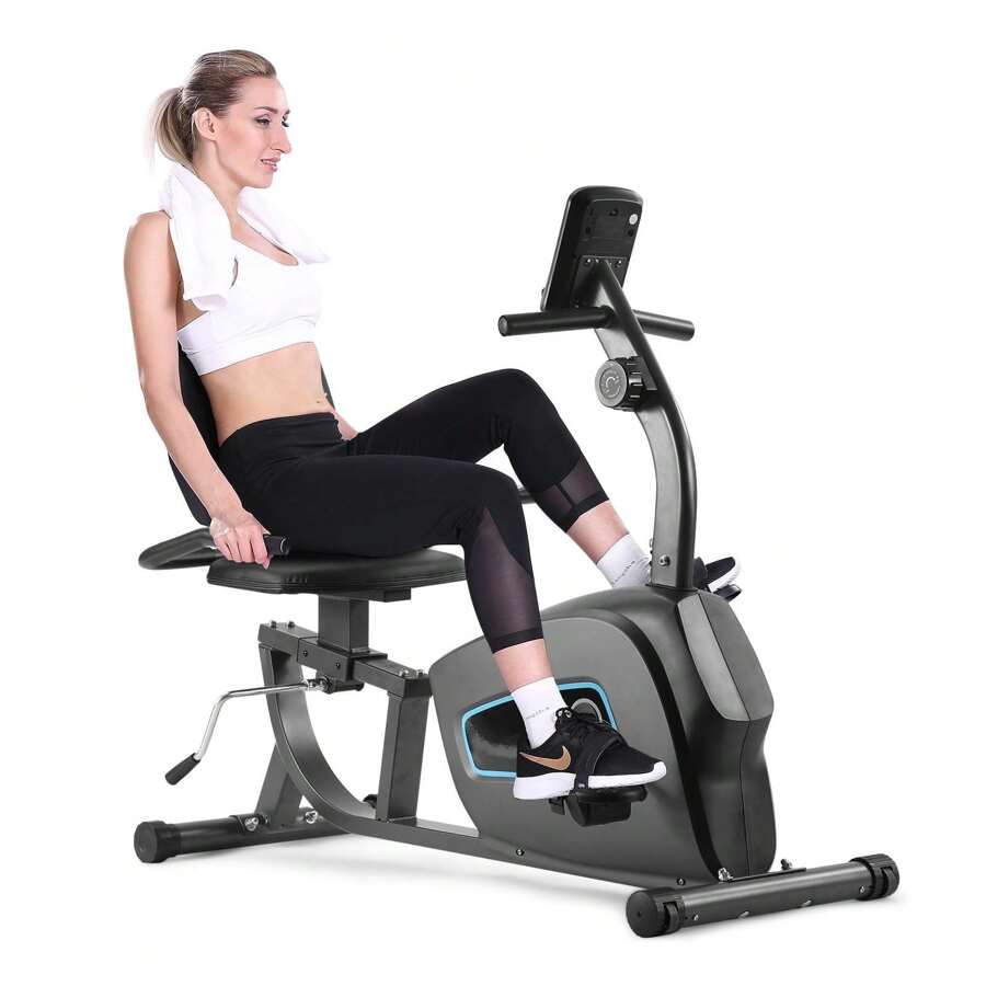Maxkare Exercise Bike Indoor Recumbent Exercise Bike Stationary With ...