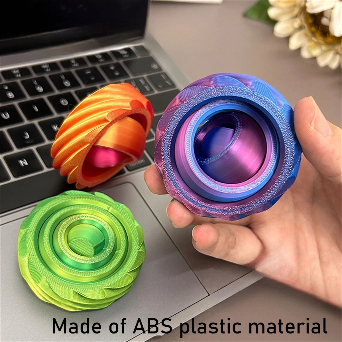 3D Technology Printing Rotary Gyroscope, Decompression 3D Toy ...