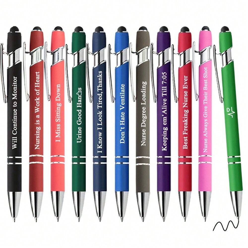 Nurse Gift Pens, 11Pcs Super Cute Saying Pen For Staff Coworkers ...