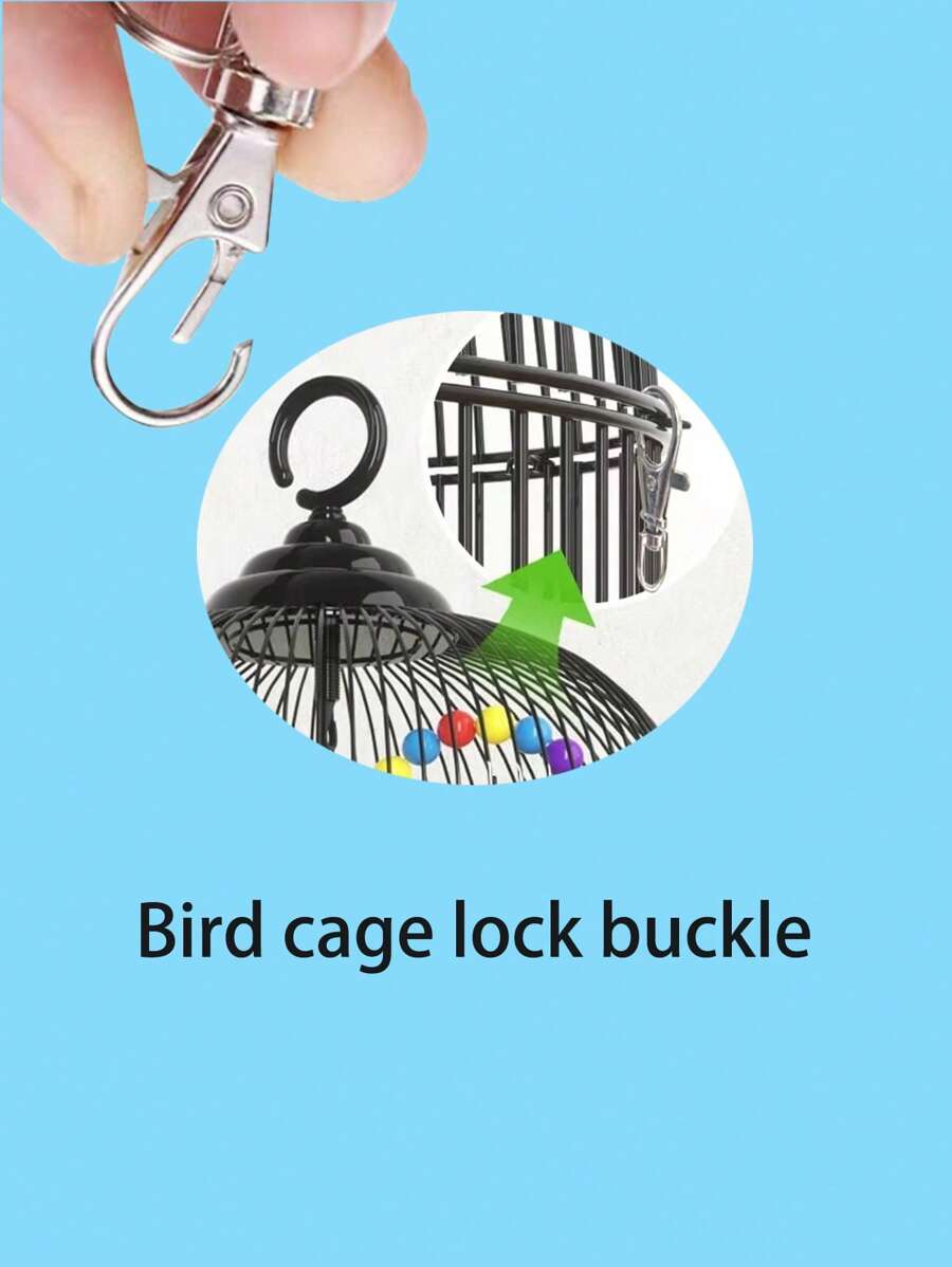 2PCS Pet Cage Lock, Bird Cage Lock, Parrot Anti Escape Cage Lock, Bird ...