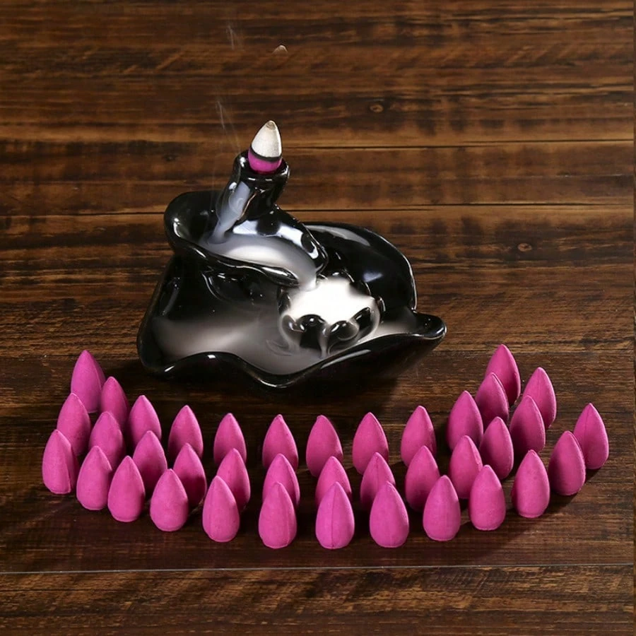 45PC Floral Tower Fragrance Cone Fragrance Reverse Flow Fragrant Bag ...