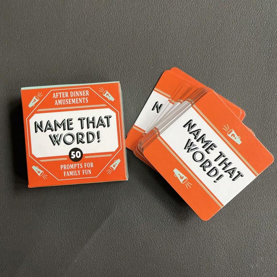 After Dinner Delight - 50 Cards, Family Board Game, Mini Card Size Word ...