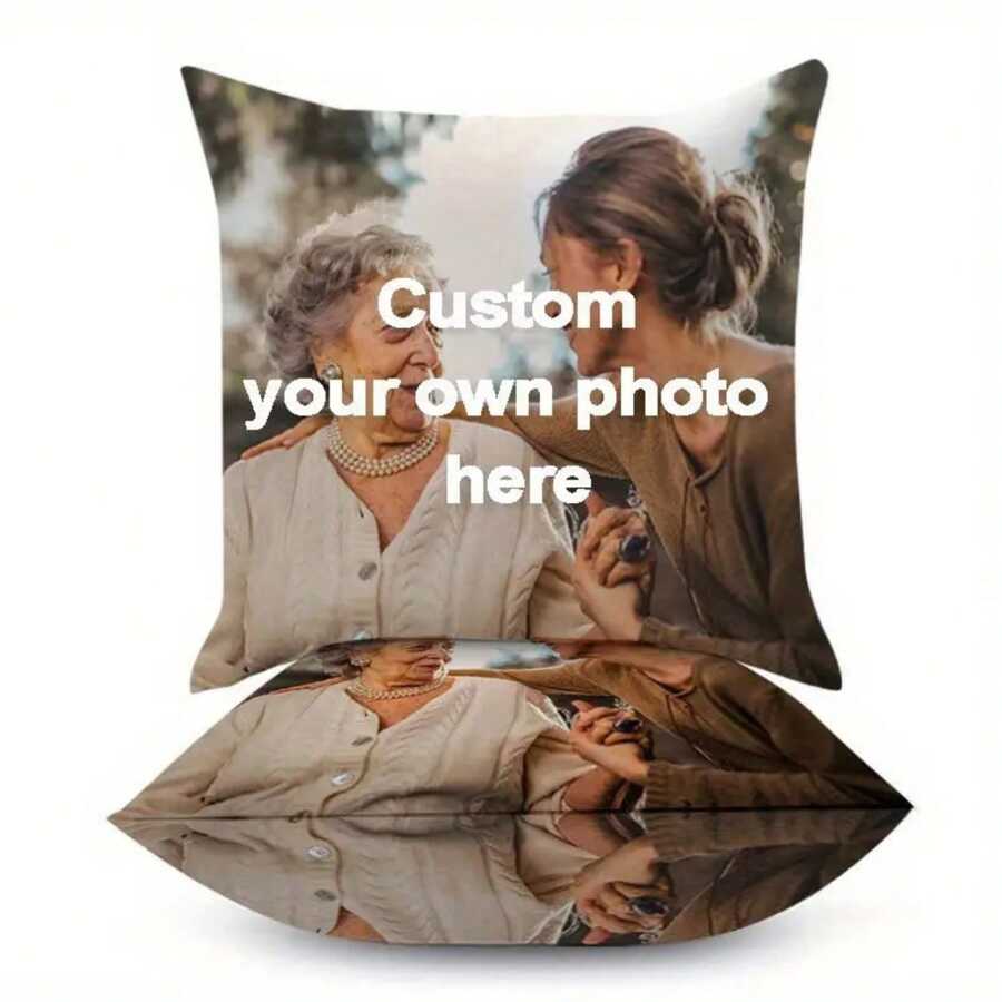 1PC Custom Personalized Photo Pillowcase -Soft Square Throw Pillow ...