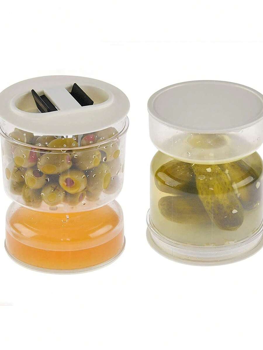 1 Piece Pickle Jar Dry And Wet Pickle Jar, Automatic Filter Water Jar ...