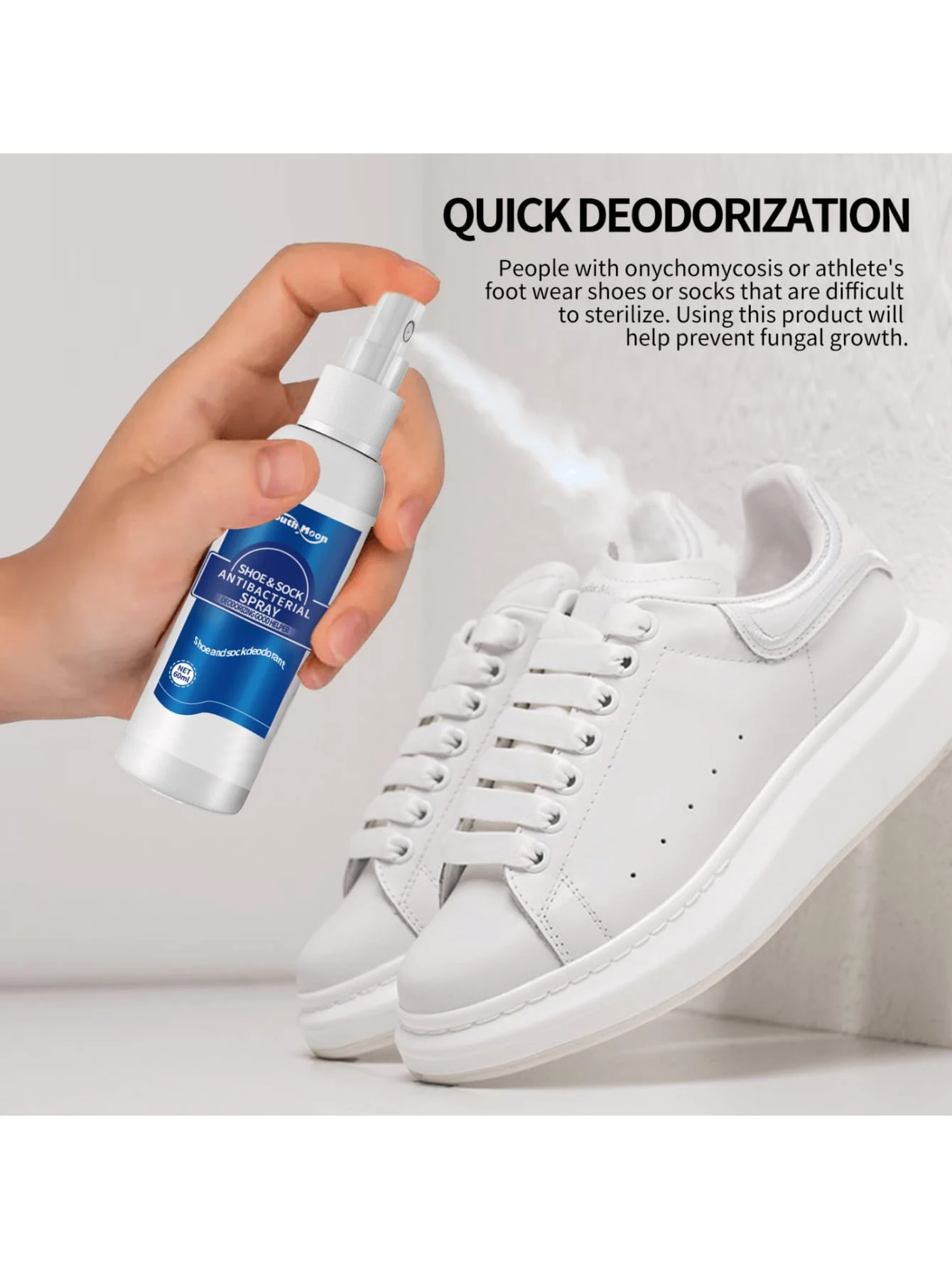 Shoe And Sock Deodorizing Spray Shoe And Sock Cleaning Sweaty Feet Odor ...