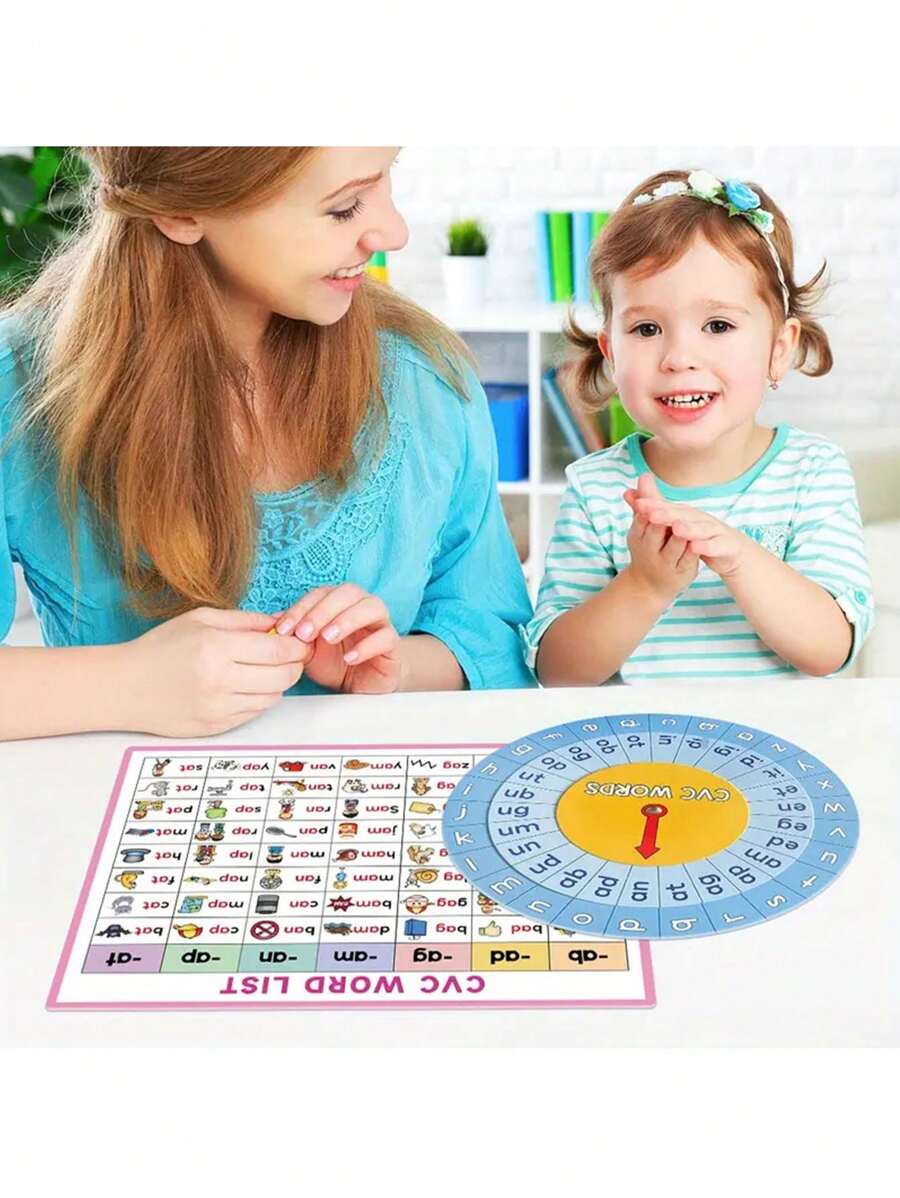 CVC Phonics Game - Children's Interactive Spinner And Poster Set ...