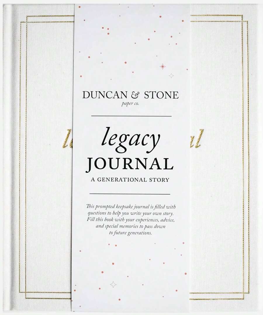 Duncan & Stone Paper Co. Legacy Journal: A Family Keepsake Book White Fun Gift | SHEIN USA