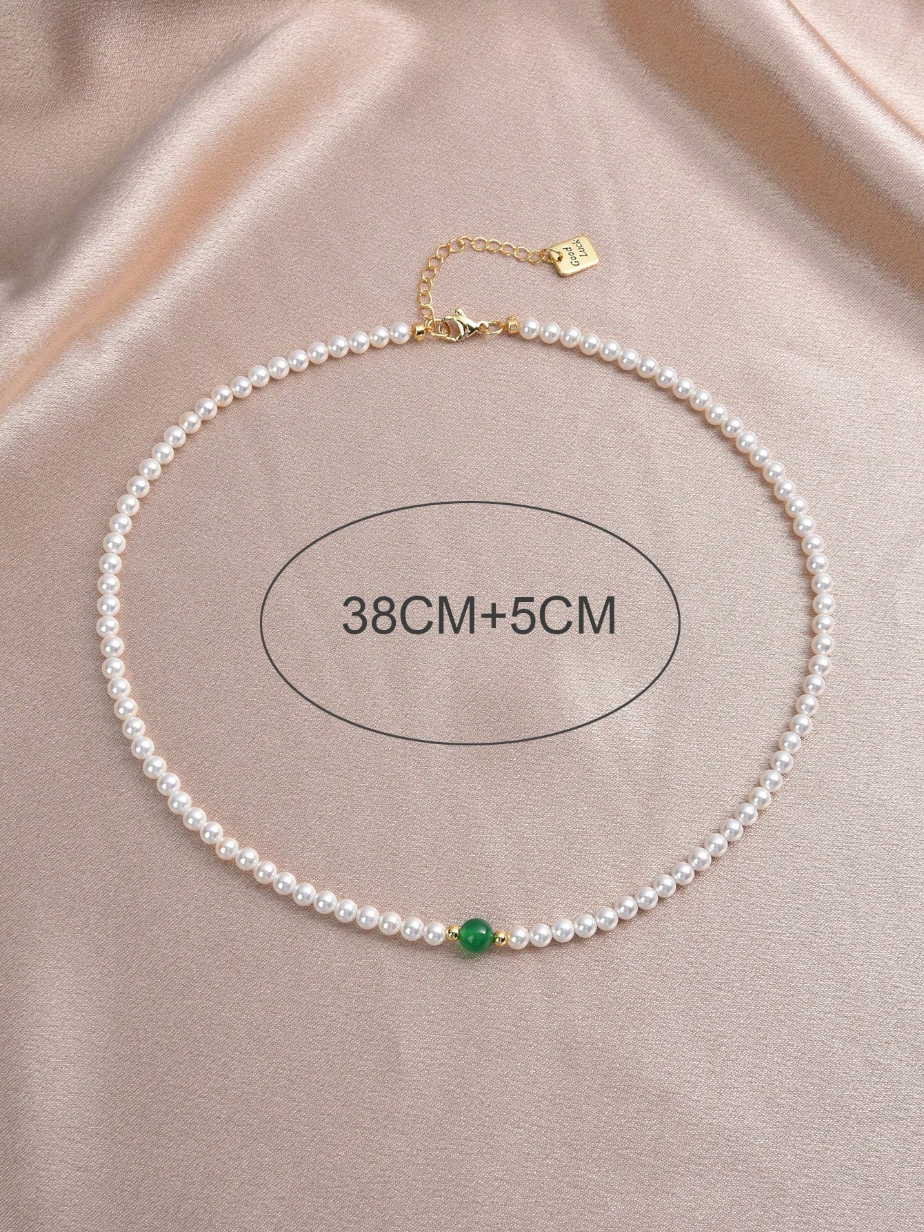 1pc 18K Gold Plated Natural Agate 4mm Beads & Shell Pearl Women ...
