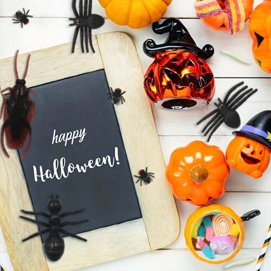 30pcs Realistic Bugs Plastic Fake Bug Trick Insects Prank Bugs ...