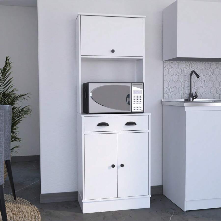 Kitchen Pantry With Drawer And 2 Cabinets | SHEIN USA