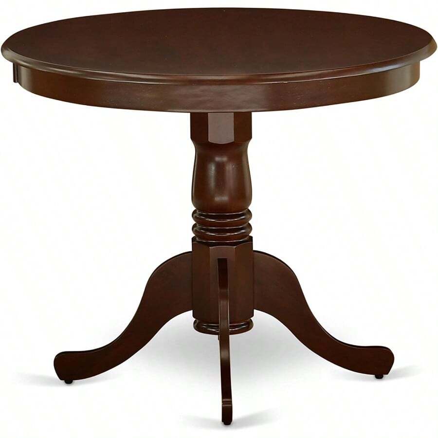 5 Piece Dining Set Includes A Round Dining Room Table With Pedestal And ...