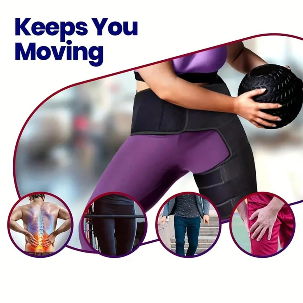 Fitness Leg Protector, Muscle Strain Prevention, Hip, Groin, Thigh ...