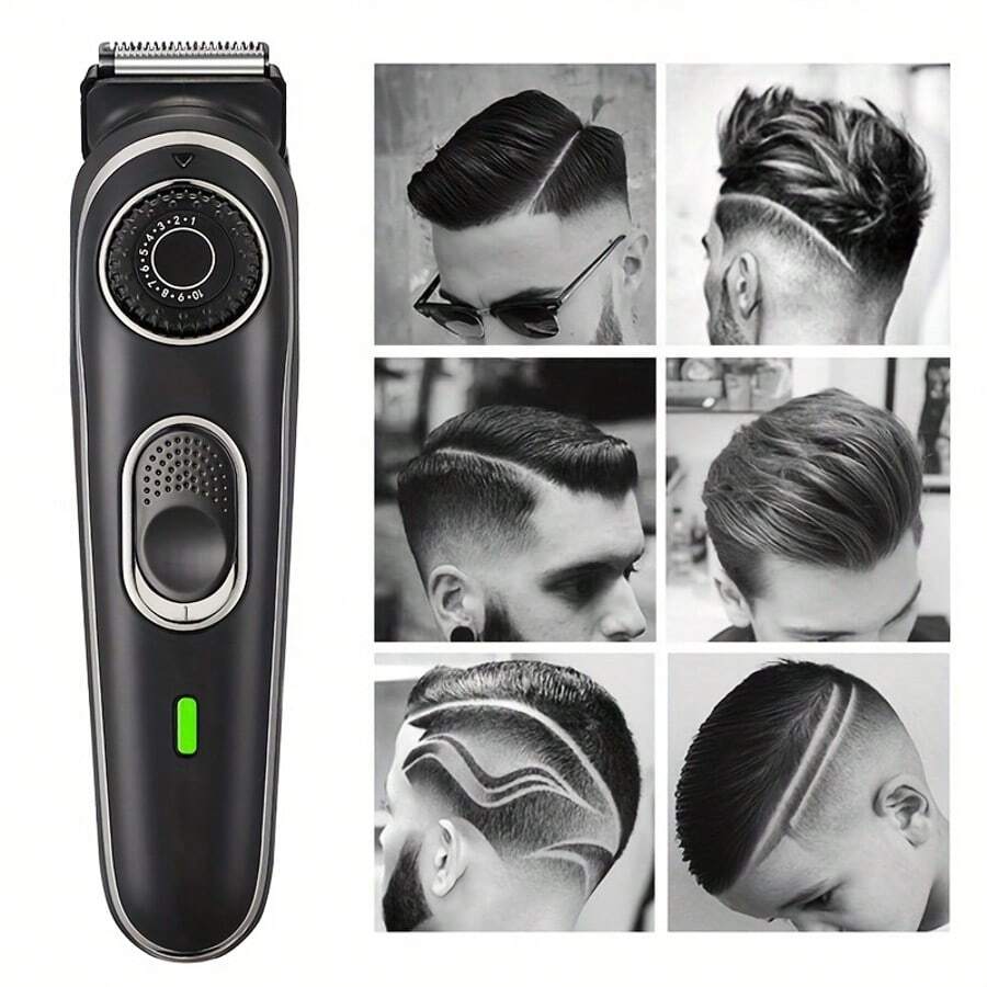 Set di rasoi e rifinitore per capelli professionali per uomo - Tagliacapelli senza fili con ...