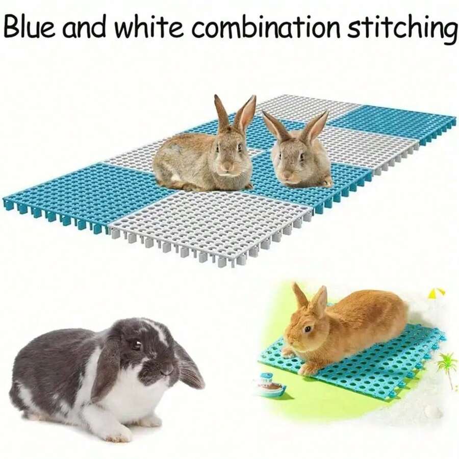 1 Pc Rabbit Cage Mat, Plastic Rabbit Rest Mat For Floor, With Holes And ...