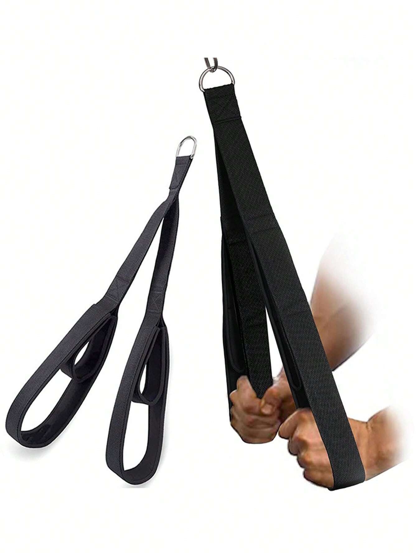 1 Pc Double Loop Handle Arm Strength Training Resistance Band, Muscle ...