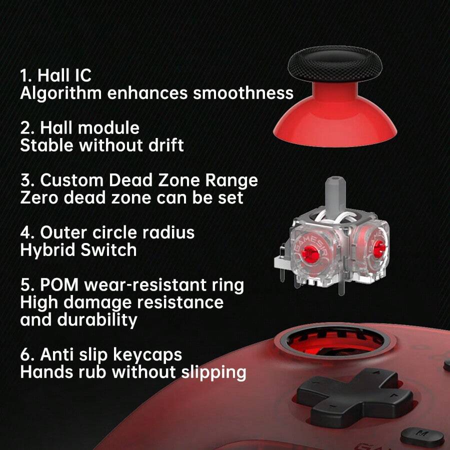 GAMESIR Wired Game Controller T7 With Hall Effect Joystick, 5 Million ...