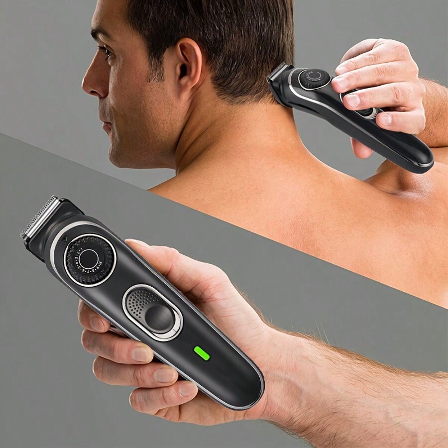 Set di rasoi e rifinitore per capelli professionali per uomo - Tagliacapelli senza fili con ...