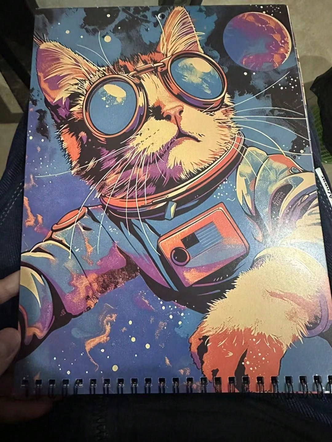 Happy New Year! 2025 Cute Space Cat Desktop Calendar - Adorable Kitten ...