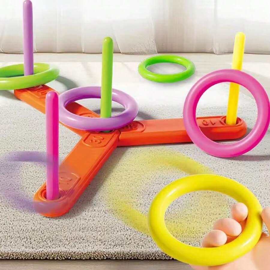 11pcs Indoor & Outdoor Game Set, Parent-Child PE Toss Game, Outdoor ...